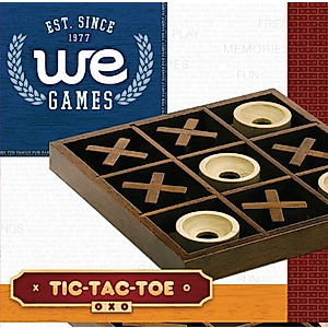 WE Games Tic-tac-Toe Wooden Board Game