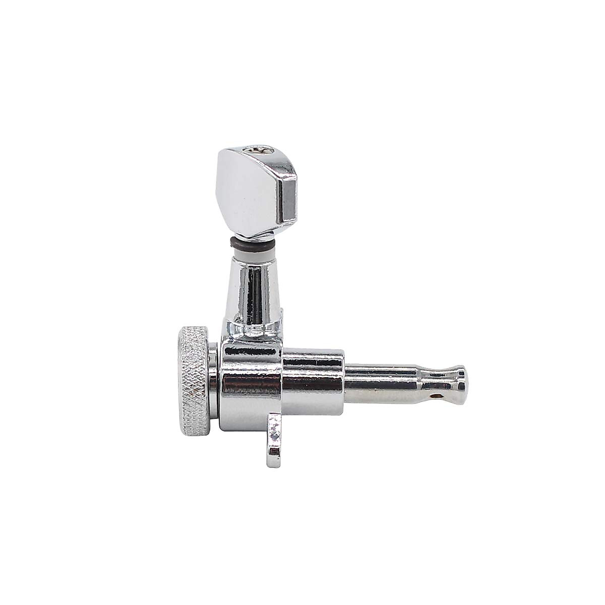 6R Inline Chrome Guitar Locking Tuners Tuning Pegs Keys Machine Heads Right Hand for Fender Stratocaster Telecaster Style Electric Guitar Chrome