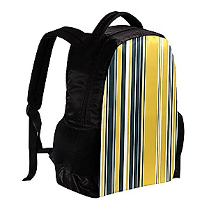 VBFOFBV Lightweight Casual Laptop Backpack for Men and Women, Color Straight Variable Width Stripes