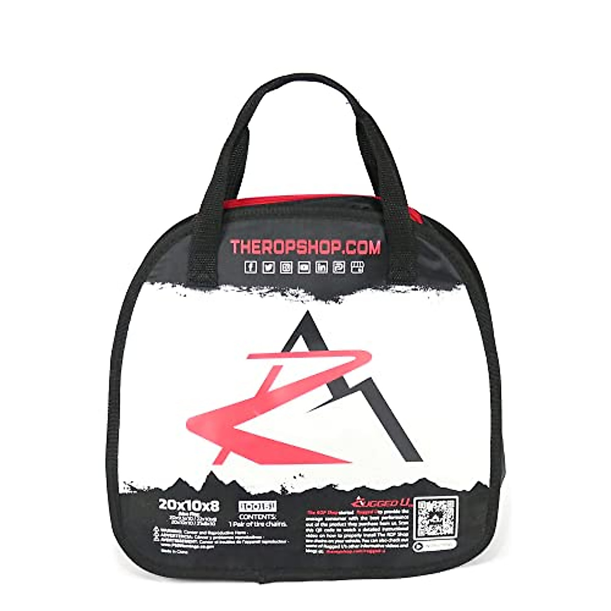 The ROP Shop | Pair of 2 Link Tire Chains 20x8.00x8, 20x8.0x8, 20x8x8 for MTD, Cub Cadet Lawn Mower, Tractor, Rider Traction