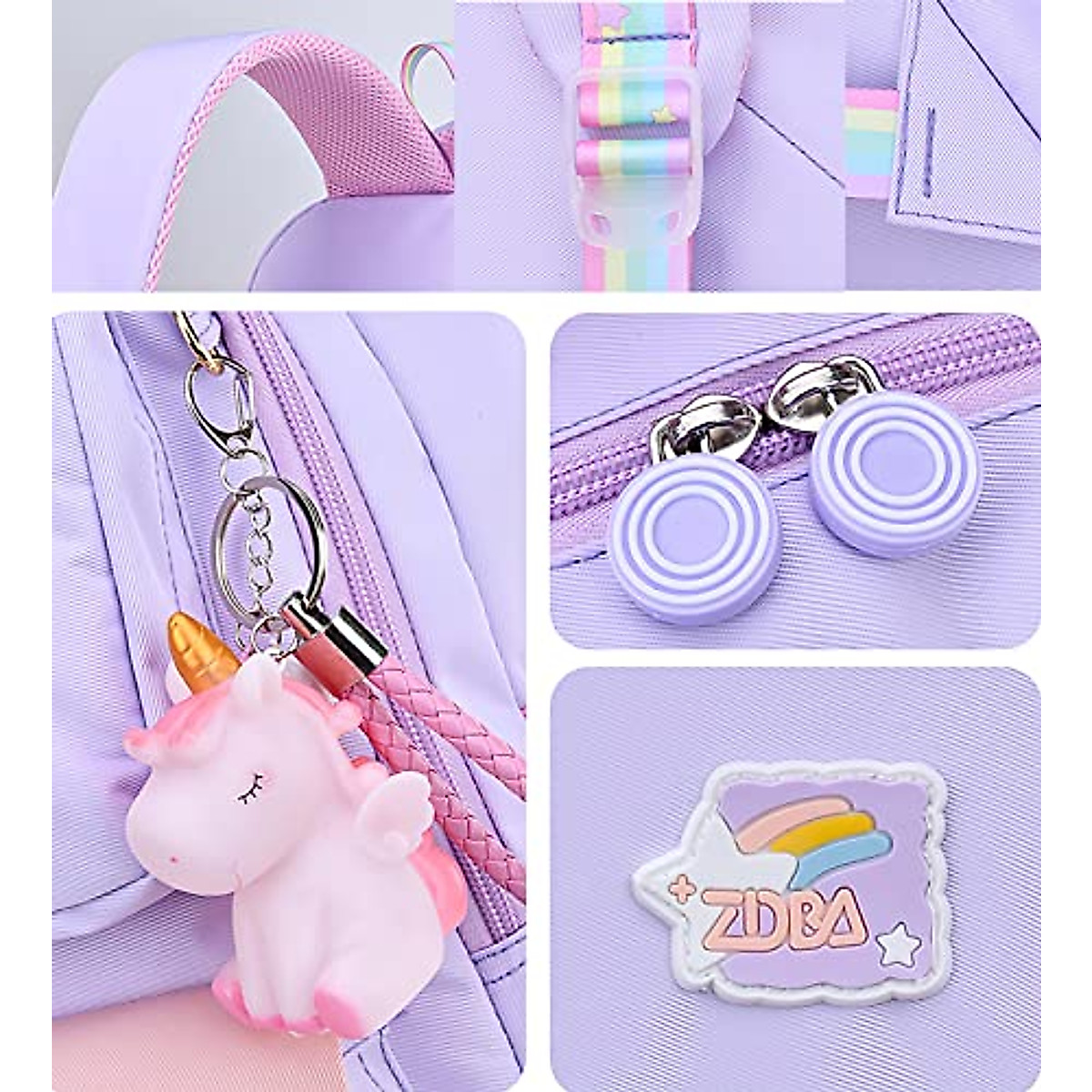 CILREA Backpack for Girls,School Backpack for Girls, Cute Book Bag with Compartments for Teen Girl Kid Students Elementary Middle School, Kids' School Bag, Pink