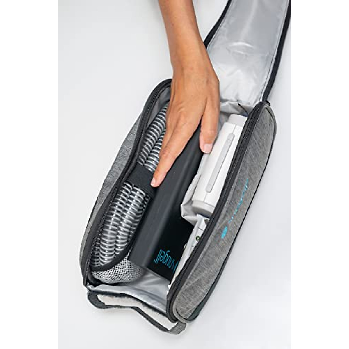 Snugell Travel CPAP Carrying Bag for ResMed AirMini Lightweight Design | Durable Fabric and Zippers | Versatile Storage Pockets and Compartments for CPAP Accessories | Includes Bag Only