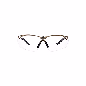 Allen Company Girls with Guns® Afire Protective Shooting Safety Glasses, Clear Lenses, Anti-Scratch/Fog/UV Coated, ANSI Z87+ & CE Rated, Gold