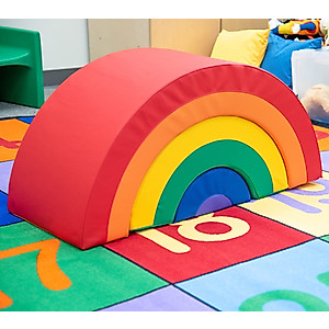 Children's Factory Rainbow Arch Climber Toddler Indoor Playset, Climbing Soft Play Equipment for Preschool, Daycare