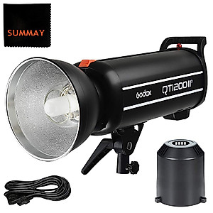GODOX QT1200IIM Studio Strobe Flash Light 1200W Professional Photography Studio Lights Monolight Modeling Lamp for Studio Portrait Photography