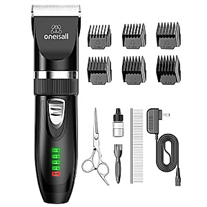oneisall Cat Clippers for Matted Hair, Quiet Cat Shaver for Long Hair, Cordless Cat Hair Trimmer for Grooming, 2 Speed Pet Shaver Cat Grooming Kit for Cats Small Dogs Animals (Purple)…