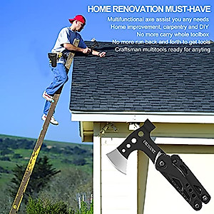 Gifts for Him Boyfriend Husband,Multitool Axe Hammer Camping Accessories Survival Gear and Equipment,Camping Gear Hatchet Hunting Hiking Fishing,Mens Gifts Ideas for Men Dad Gifts