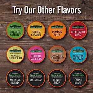 Market & Main OneCup, Salted Caramel, Compatible with Keurig K-cup Brewers, 12 Count