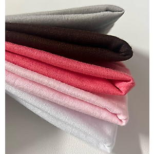 TERSE Hairband, Cloth Headbands for Women - Pink, Non Slip Soft Fabric Thin Head Band, Sweat Hairbands, Cute Hair Wrap for Girls, Fashion Hair Accessories for Women