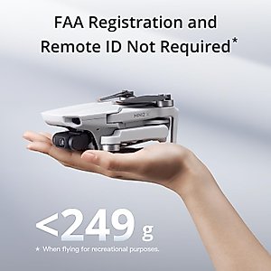 DJI Mini 2 SE, Lightweight Mini Drone with QHD Video, 10km Max Video Transmission, 31-Min Flight Time, Under 249 g, Auto Return to Home, 3-Axis Gimbal Drone with EIS, Drone with Camera for Beginners