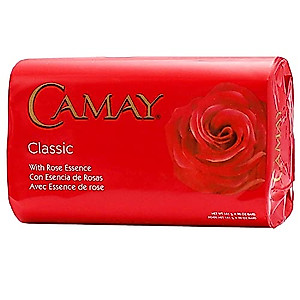 Camay Classic Bar Soap, Rose Essence, 6-Pack of 98 Oz Each Soap, 6 Bar Soaps.