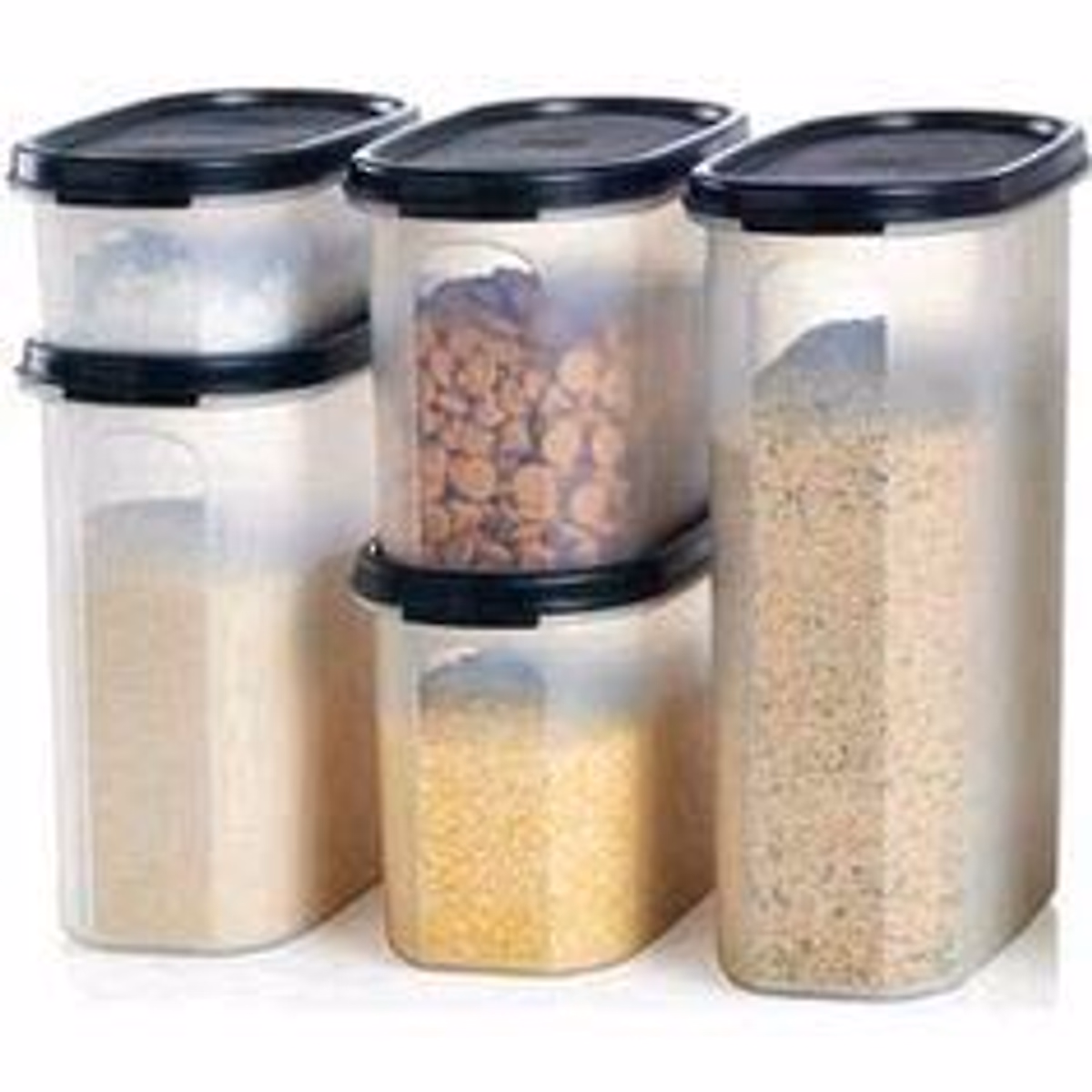 Tupperware Modular Mates Oval Set, Black