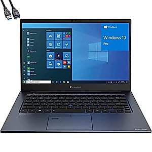Toshiba Dynabook Portege X40-J 14" FHD Business Laptop, Intel Quad-Core i7-1165G7 up to 4.7GHz, 32GB DDR4 RAM, 1TB PCIe SSD, WiFi 6, BT 5.1, Backlit Keyboard, Windows 10 Pro, BROAG Extension Cable