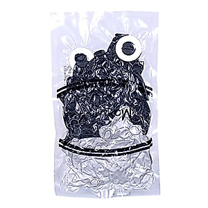 MOXMAY Balloon Column Kit - Set of 2 Balloon Columns with Stand Base and Pole Balloon Tower Backdrop Decoration for Wedding Baby Shower Birthday Party 100 Balloons Included(Silver Black)