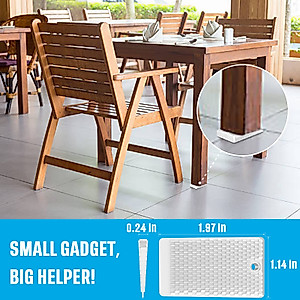 Furniture Levelers, 32 Pieces Jar, Clear Table Shim Premium Restaurant Leg Wedges, Home Improvement DIY Levelers - Rubber Type Texture, Firm, Non-Slip, Doors, Sofa and More
