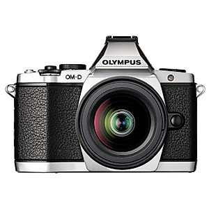 Olympus OM-D E-M5 16MP Live MOS Interchangeable Lens Camera with 3.0-Inch Tilting OLED Touchscreen and 12-50mm Lens (Silver) - International Version (No Warranty)