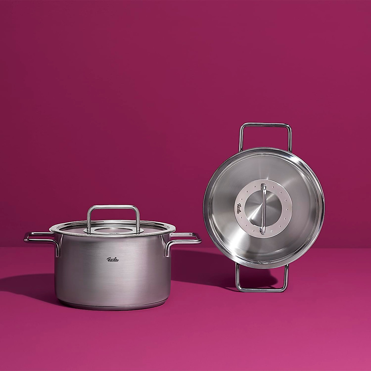 Fissler Pure Collection Stainless Steel 2.2 Quart Stock Pot with Glass Lid