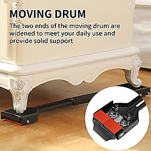 FALESOUL Appliance Rollers Heavy Duty, 4 Pack Extendable Kitchen Appliances Max 33 Inch, Mobile Washing Machine Base Easily Move Washing Machine,Furniture,Refrigerators,Wine cooler, Hold 1100 lb