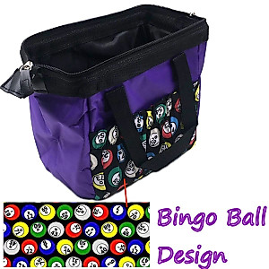 Tapp Collections Bingo Dauber 6 Pockets Tote Bag - Purple