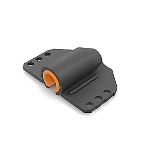 Isolate IT Lavalier Microphone Isolation Shield System with Sorbothane (Compatible with Rode SmartLav+, Black/Orange)