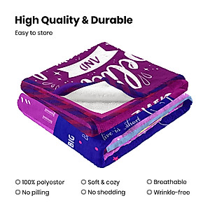 AISDE 7 Year Old Girl Birthday Gifts Blanket 60"X50", Birthday Gifts for 7 Year Old Girls, Best Presents for 7 Year Old Girls, 7 Year Old Gifts Ideas, 7th Birthday Decorations for Girls Blankets