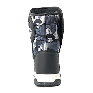 REDVOLUTION Girls Boys Warm Winter Flat Shoes Fashion Buckle Snow Boots(Toddler/Little Kid/Big Kid) (Small Kid 13 B(M), 430 Black)