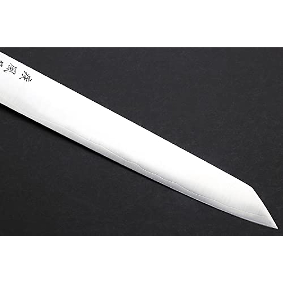 Yoshihiro TM-Hayate ZDP-189 Super High Carbon Stainless Steel Sujihiki Kiritsuke Knife Octagonal Ebony Wood Handle with Sterling Silver Ring (9.5" (240mm))