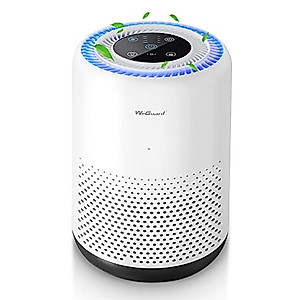 WeGuard K300 Air Purifiers for Home Large Room up to 1076ft², H13 True HEPA Air Filter Cleaner, Odor Eliminator, Remove Smoke Dust Pollen Pet Dander, Night Light(Available for California)