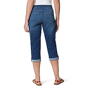 Bandolino Women's Size Mandie 5 Pocket High Rise Capri, New Journey, 18 Plus Regular