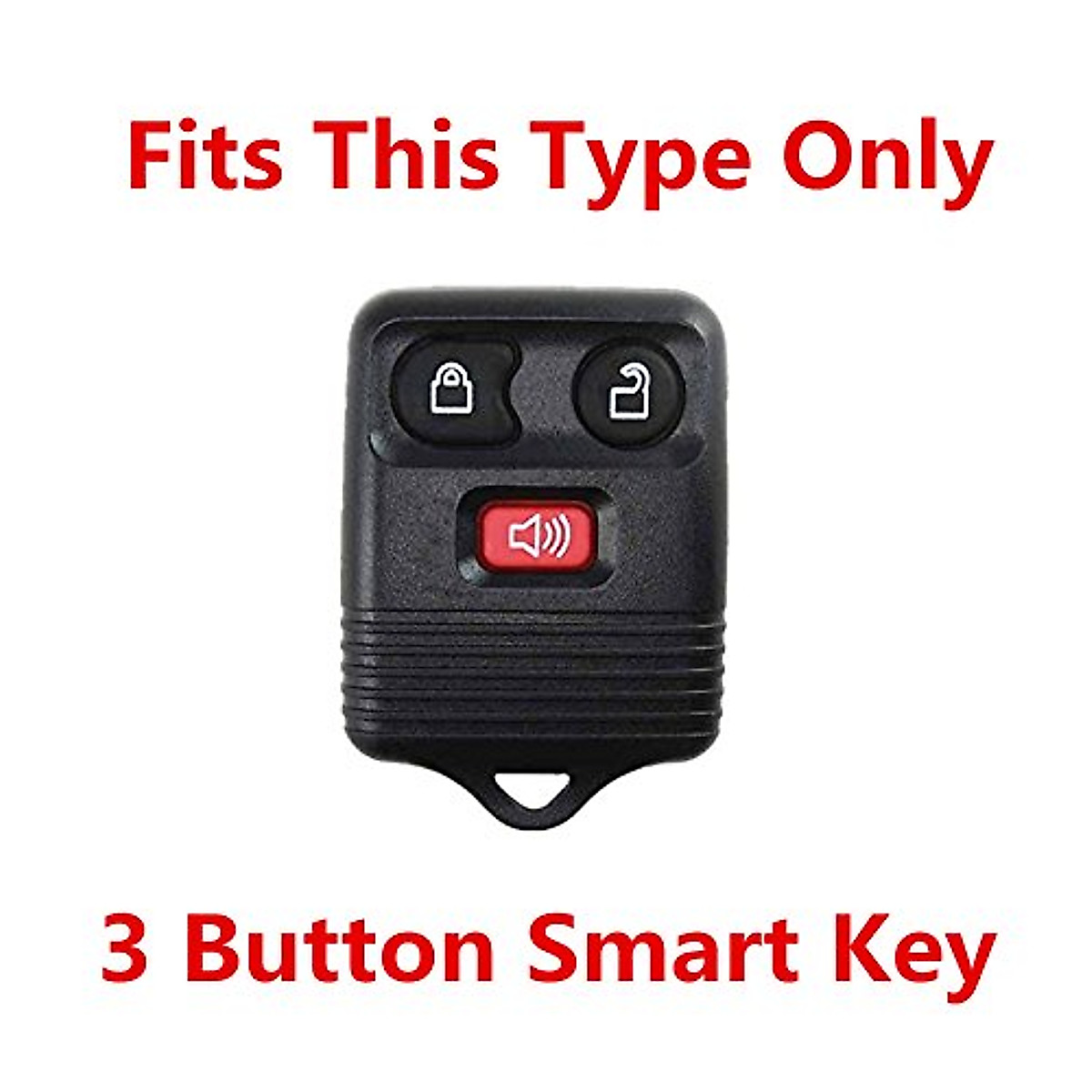 Rpkey Silicone Keyless Entry Remote Control Key Fob Cover Case protector Replacement Fit For Ford Lincoln Mercury Mazda CWTWB1U331 GQ43VT11T CWTWB1U345 8L3Z15K601B 8L-3Z-15K-601B(Violet)