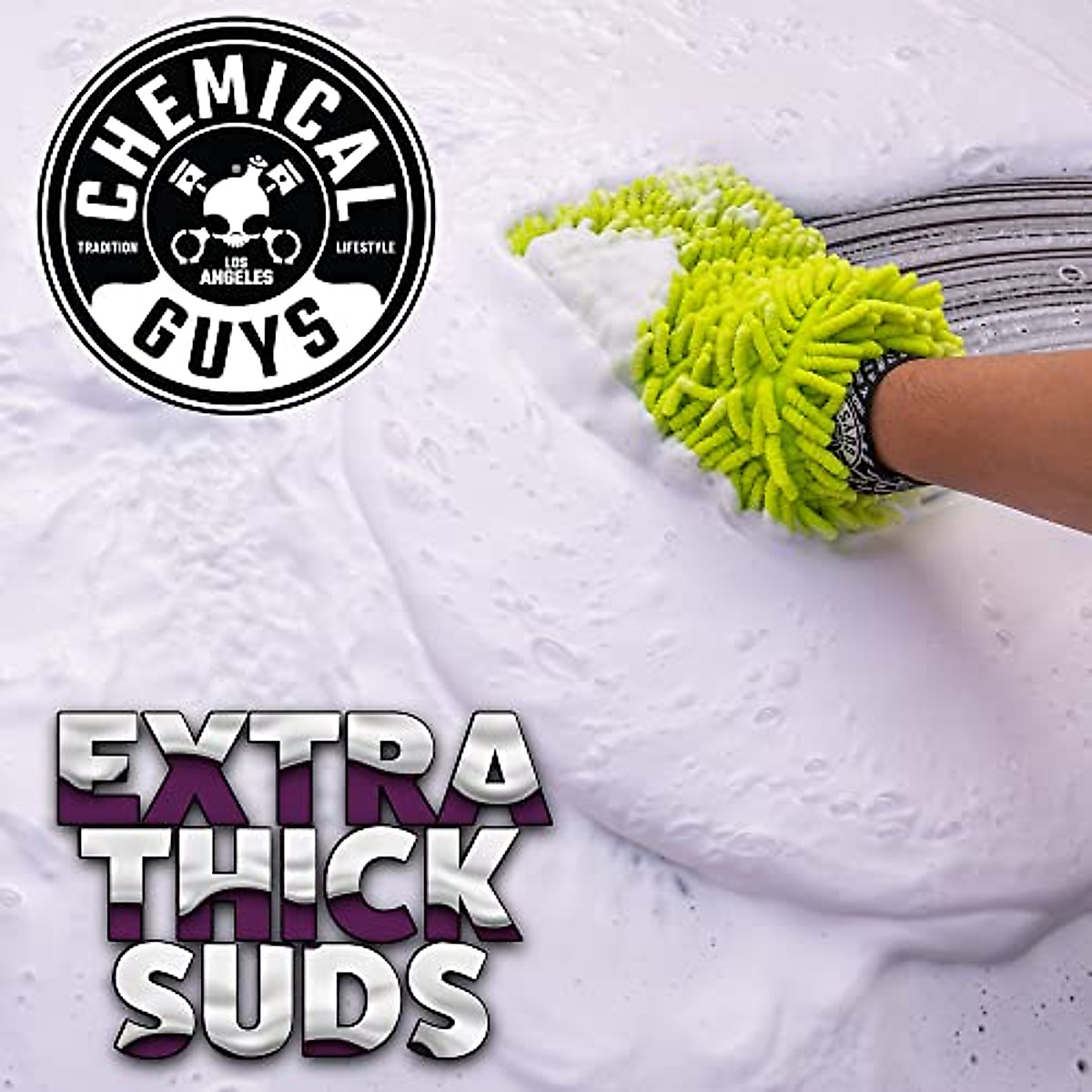 Chemical Guys CWS215 Sticky Snowball Ultra Snow Car Wash Soap (Works with Foam Cannons, Foam Guns or Bucket Washes) for Cars, Trucks, Motorcycles, RVs & More 128 fl oz (1 Gallon) Cherry Scent