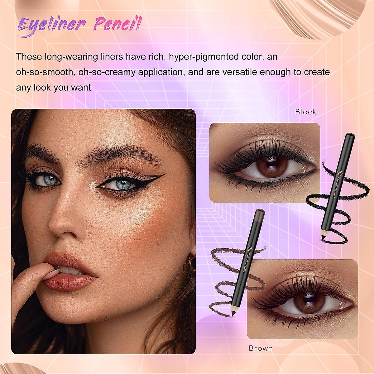 Color Nymph Beginner Makeup Kit For Girls With Train Case, Full Starter Cosmetics Makeup Set Included Included 32 Colors Eyeshadow, Bronzer, Contour Powder, Blush, Highlighter, Lip Gloss (Pink)