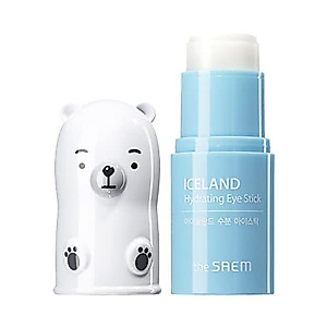 The SAEM Iceland Hydrating Eye Stick 0.24oz - Cooling Eye Balm for Dark Circles and Puffiness – Under Eye Treatment - Reduce Wrinkles and Moisturizing - Minimize Dark & Puffy Eyes