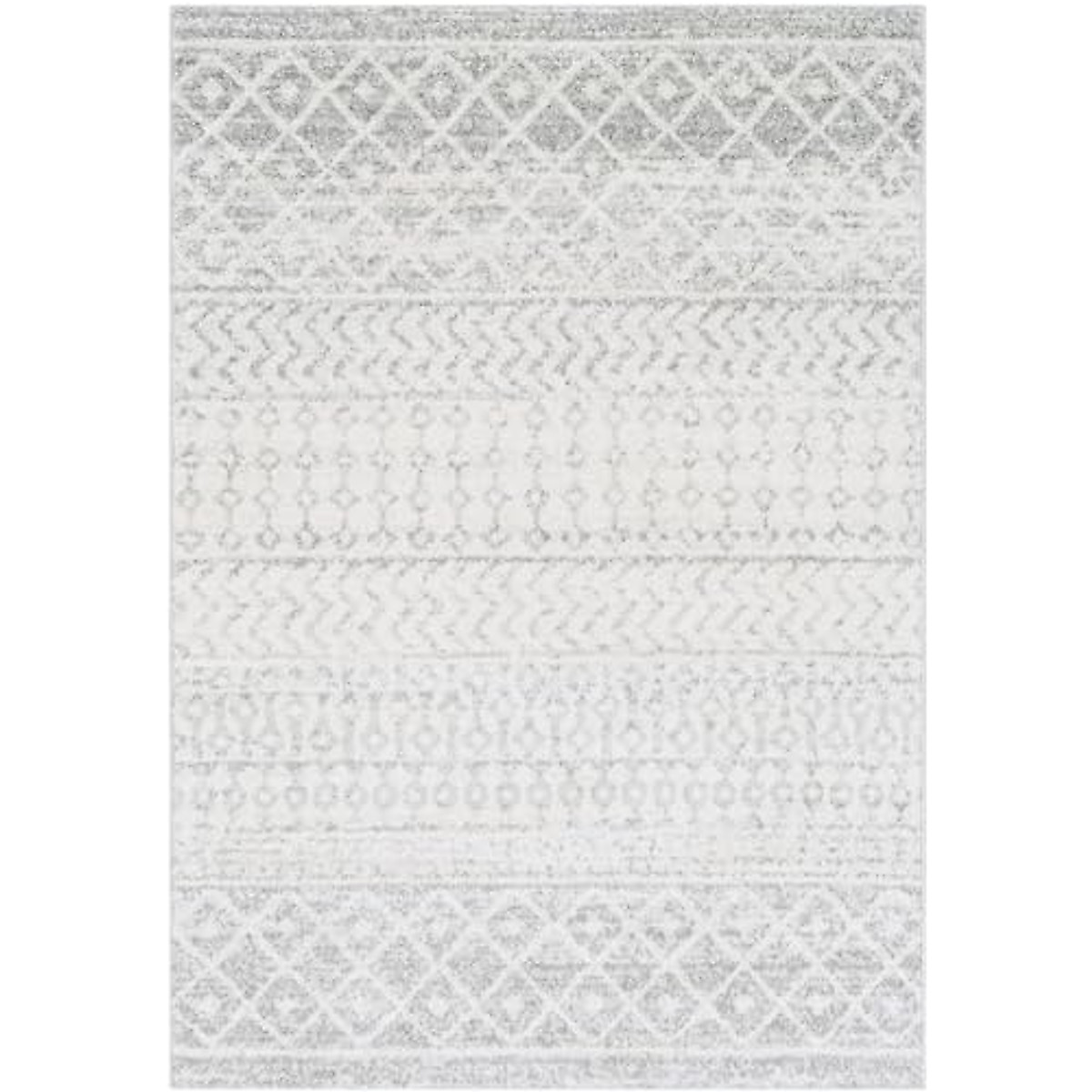 Livabliss Chester Boho Moroccan Area Rug,3'11" x 5'7",Grey