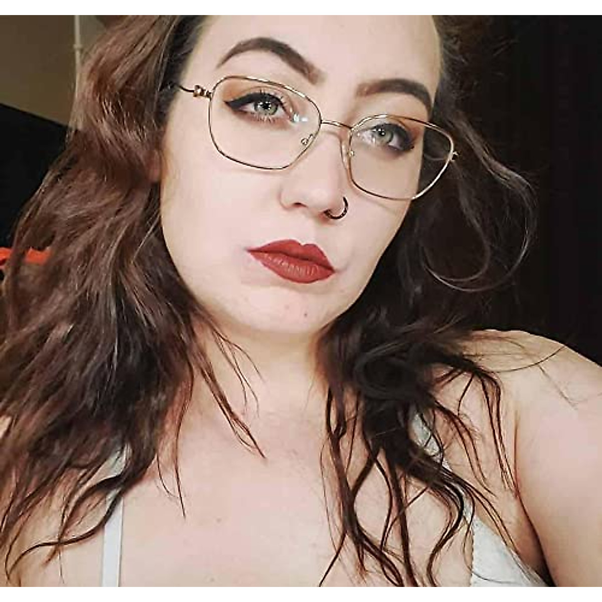 Longita Fake Nose Ring Fake Septum Fake Nose Ring Hoop Fake Nose Rings for Women Fake Nose Piercing Fake Septum Ring Fake Septum Piercing Magnetic Septum Ring