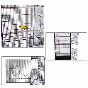 YJJT Bird Houses Cages for Parakeets - Pets Breeding Nesting Box Nest - Bird Cage for Small Birds Indoor Outdoor Decoration, with Universal Wheel Base, Multifunction, Easy to Clean, 59 Inches
