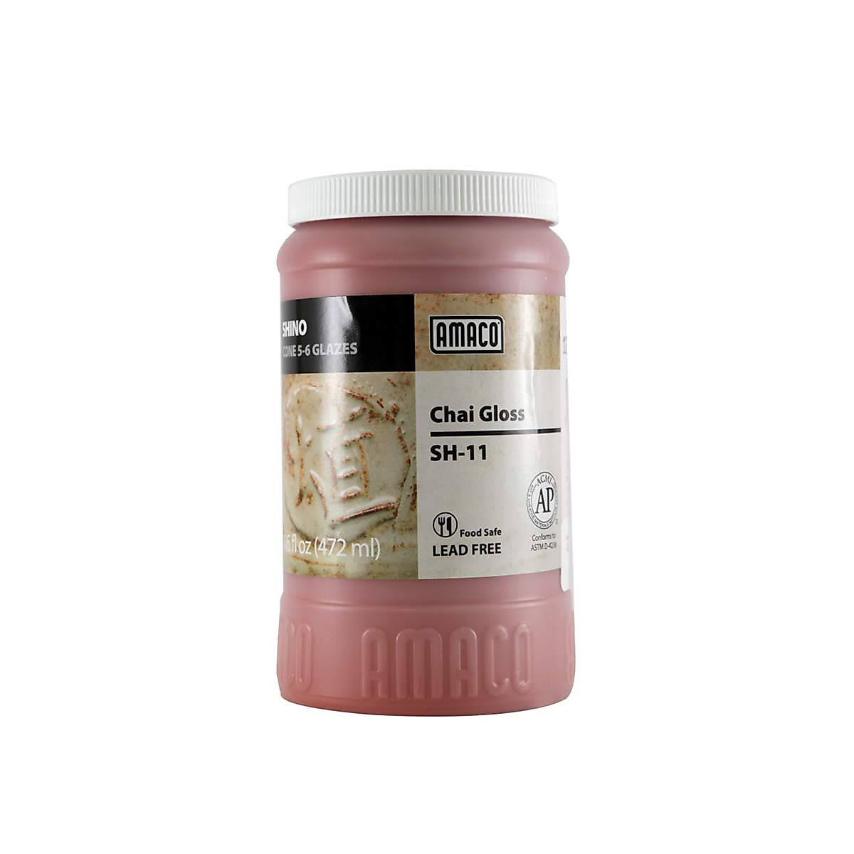 Amaco Shino Lead-Free Glazes - Chai, Gloss, 16 oz