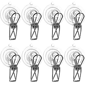 JZMYXA Suction Cup Clip, Sucker Diameter 45mm,8 Pack