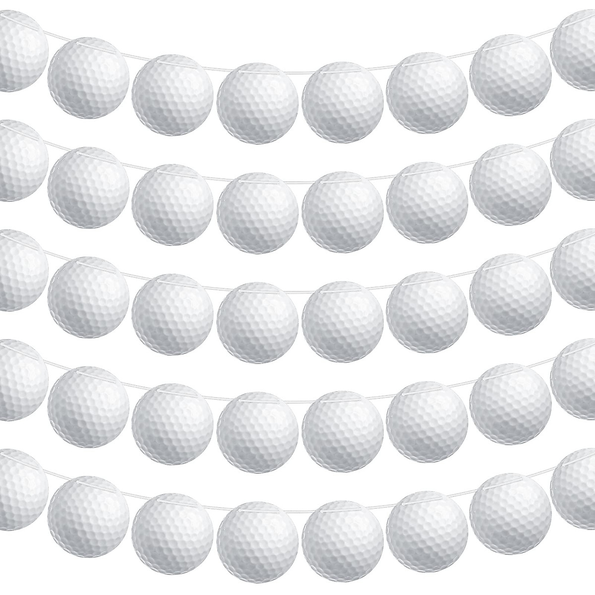 5 Pieces Golf Party Decorations Golf Party Supplies Golf Party Banners Golf Bunting Hanging Banners Golf Paper Garlands for Sports Theme Birthday (Golf Style)