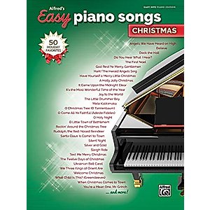 Alfred's Easy Piano Songs -- Christmas: 50 Christmas Favorites