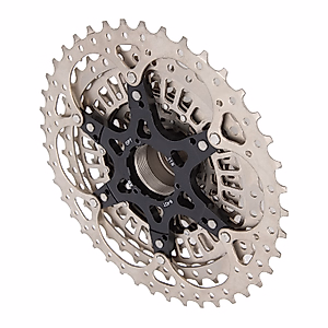 Dilwe Freewheel Cassette, Ultra Light 11 Speed Cassette Mountain Freewheel 9‑42T Compatible for SRAM XD