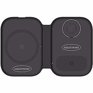 3 in 1 Charging Station for Apple Multiple Devices, Foldable Wireless Charger for iPhone 14/13/12/11/Pro/Max/XS/Max/XR/XS/X, Apple Watch 8/7/6/SE/5/4/3/2, Airpods Pro/3/2/1