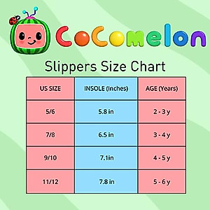 Josmo Cocomelon Toddler slippers - house shoes for boys girls warm plush bed moccasins slippers cocomelon shoes Blue (11-12 Little Kid)
