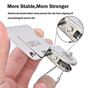 LitKiwi 2PCS Double Scale Measuring Tape Clip,304 Stainless Steel Corner Measuring Tool,Tape Accurately Position Measure Tool,Fixed Point Measurement,Corners Clamp Precision Marking Tool