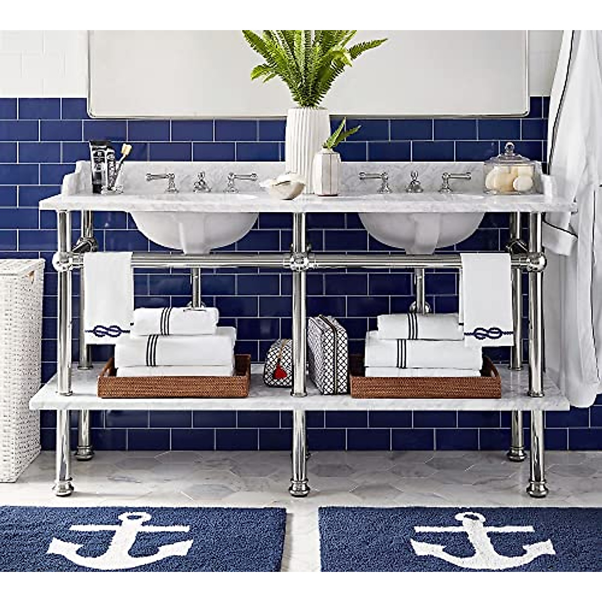 SIMPLI-MAGIC 79509 8-Piece Premium Set, 2 Bath, 2 Hand, 4 Wash Cloths, 100% Ring Spun Cotton Highly Absorbent Towels for Bathroom, Gym, Hotel, and Spa, (2) 27" X 54" (2) 16" x 30" (4) 13" x 13", Black