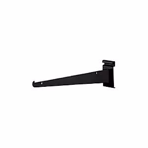 14 inch Black Metal Shelf Brackets for Wire Grid - Pack of 10