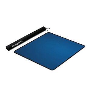 plusvivo Mahjong Mat Anti Slip and Noise Reduction Table Cover for Mahjon Paigow Poker Dominos 32.6" x 32.6"(83cm x 83cm) Blue