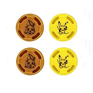 Silicone Analog Thumb Stick Grips Caps Joystick Cap Cover for Nintend Switch NS JoyCon Controller Sticks Skin Joy Con Caps for PokbalGo (B)