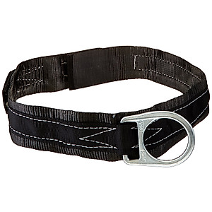Miller Honeywell Safety Products by 3NA/XLBK Single D-Ring Safety Body Belt with 1-3/4-Inch Webbing and 3-Inch Back Pad, X-Large, Black