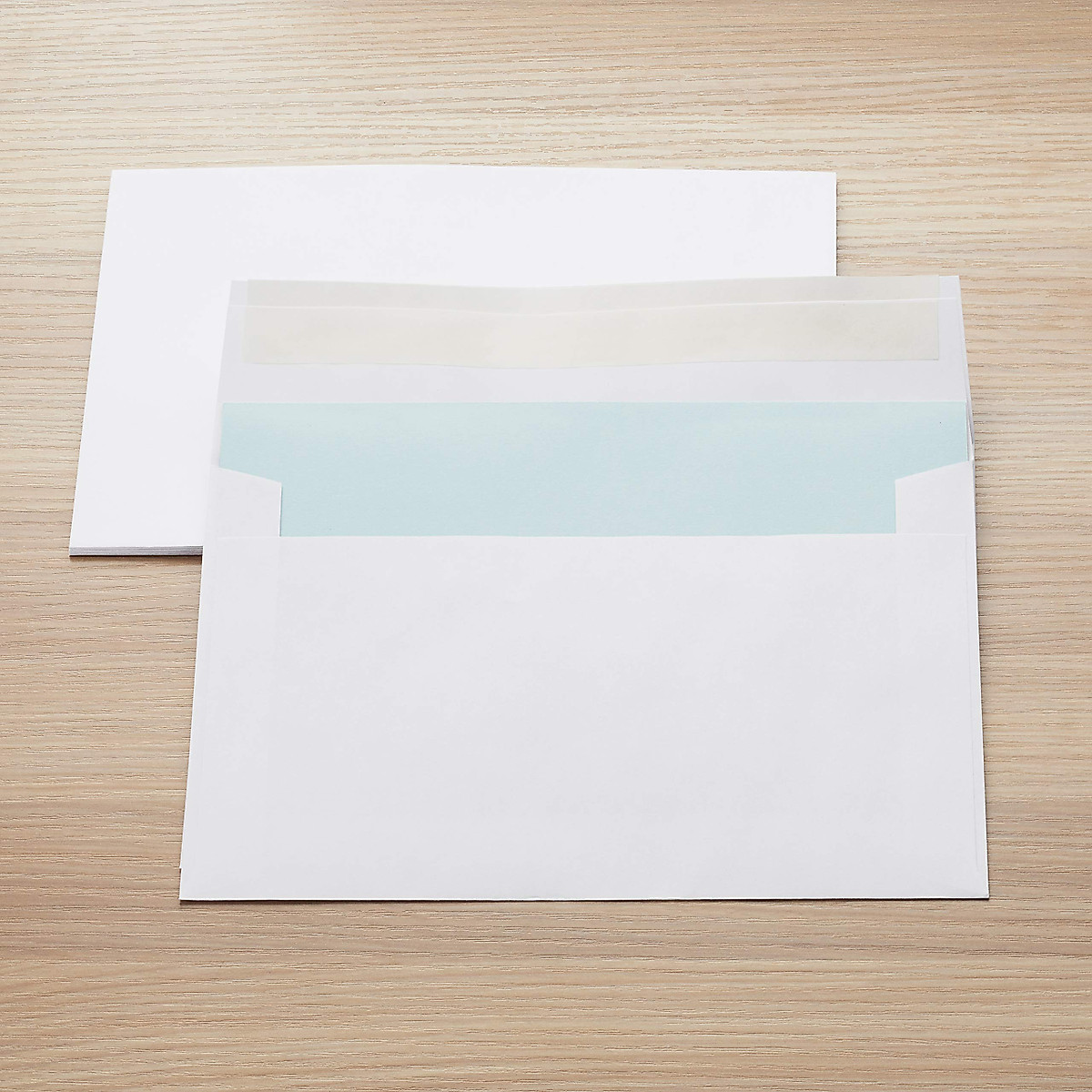 Amazon Basics A9 Blank Invitation Envelopes with Peel & Seal Closure, 5-3/4 x 8-3/4 Inches, White - Pack of 100